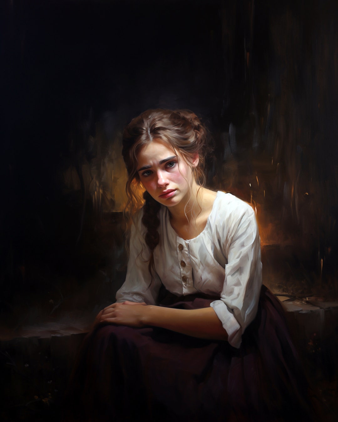 Picture of Girl Crying Art of Repentance & Addiction Recovery Image of ...