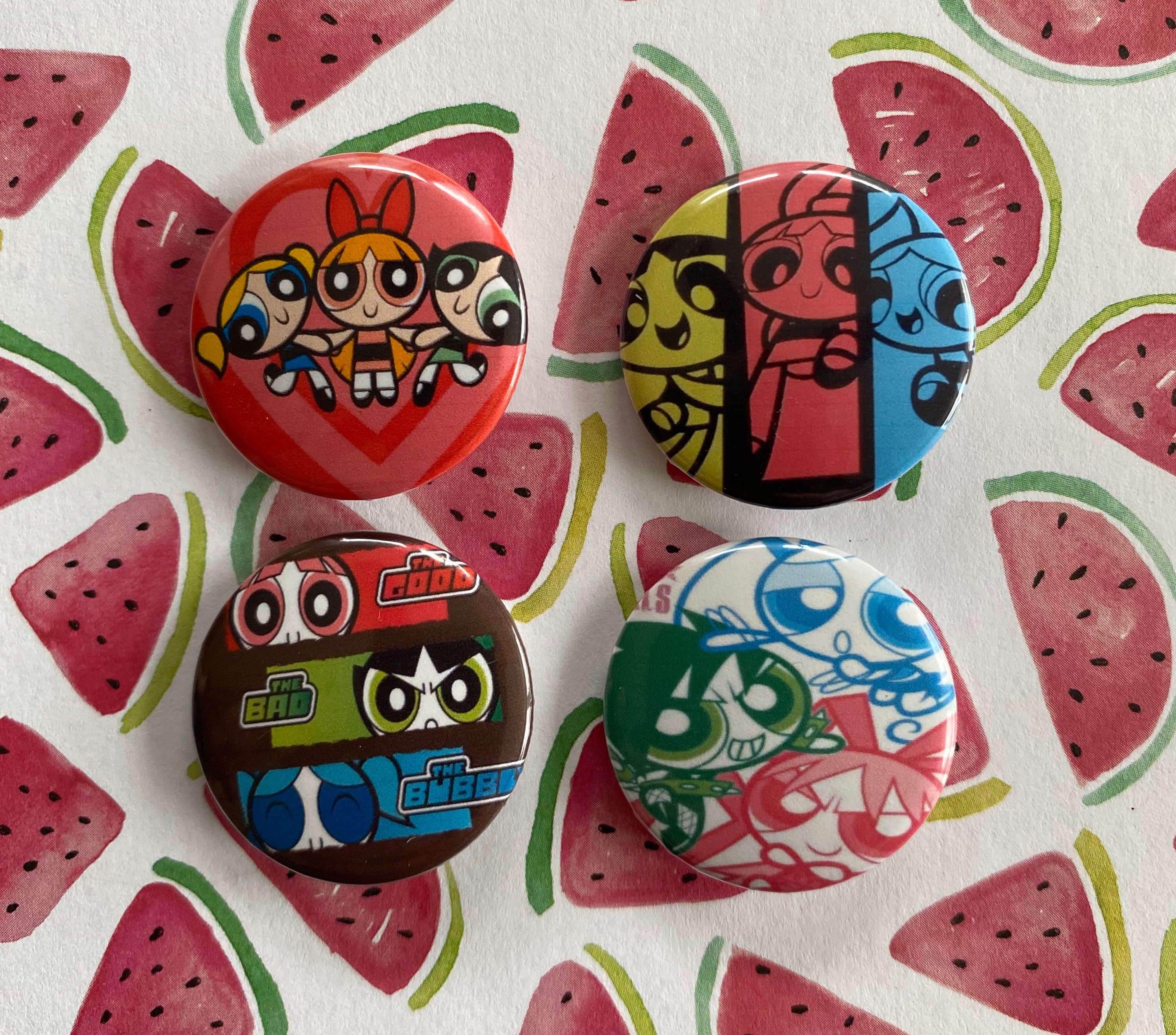 Powerpuff Girls 1.25 Pins Buttons Badges - Etsy