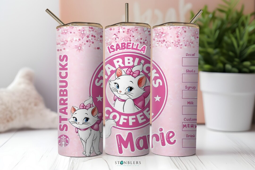 Marie Tumbler, Marie Cat Coffee, Marie Cat Disney, Marie Cat Birthday ...