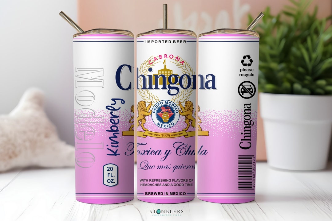 Chingona Pink Tumbler, Chingona Toxica Tumbler, Chingona Blue Cup ...