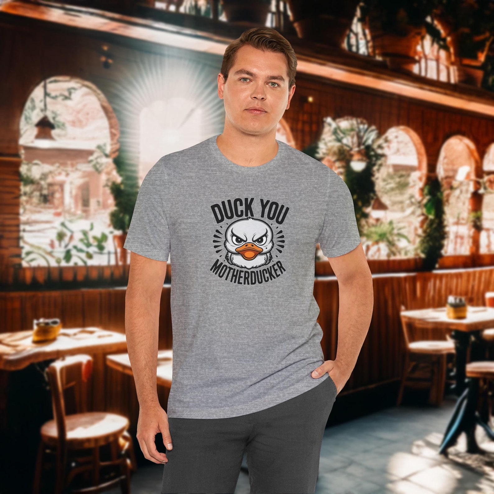 Duck You T-shirt, Funny Angry Duck Graphic, Passive Aggressive Quote ...