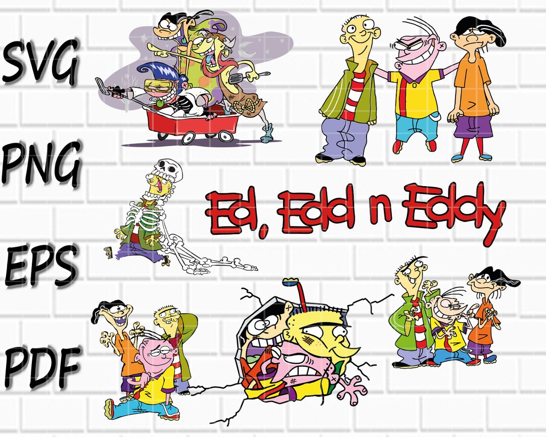 Cartoon Svg-ed Edd N Eddy SVG Bundle 7 Designs, Halloween Eddy PNG Eddy ...
