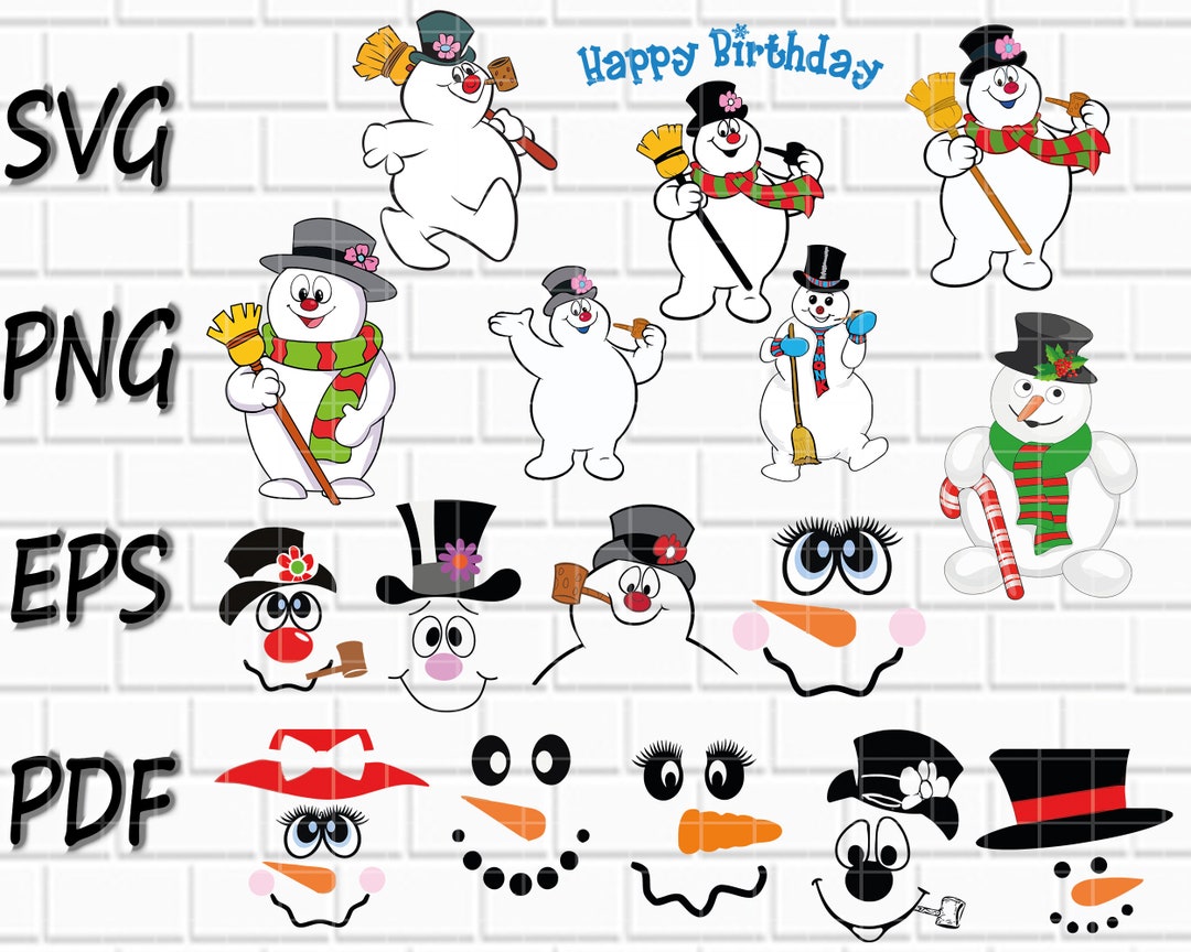 Frosty the snowman svg Frosty the snowman face svg Christmas ...