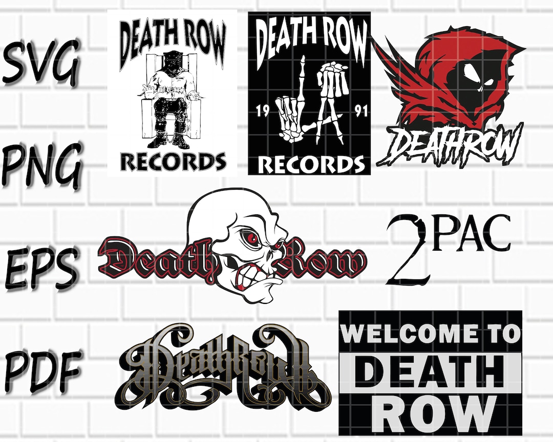 Death Row SVG Death Row PNG 2pac Svg Death Row Records 7 - Etsy Nederland