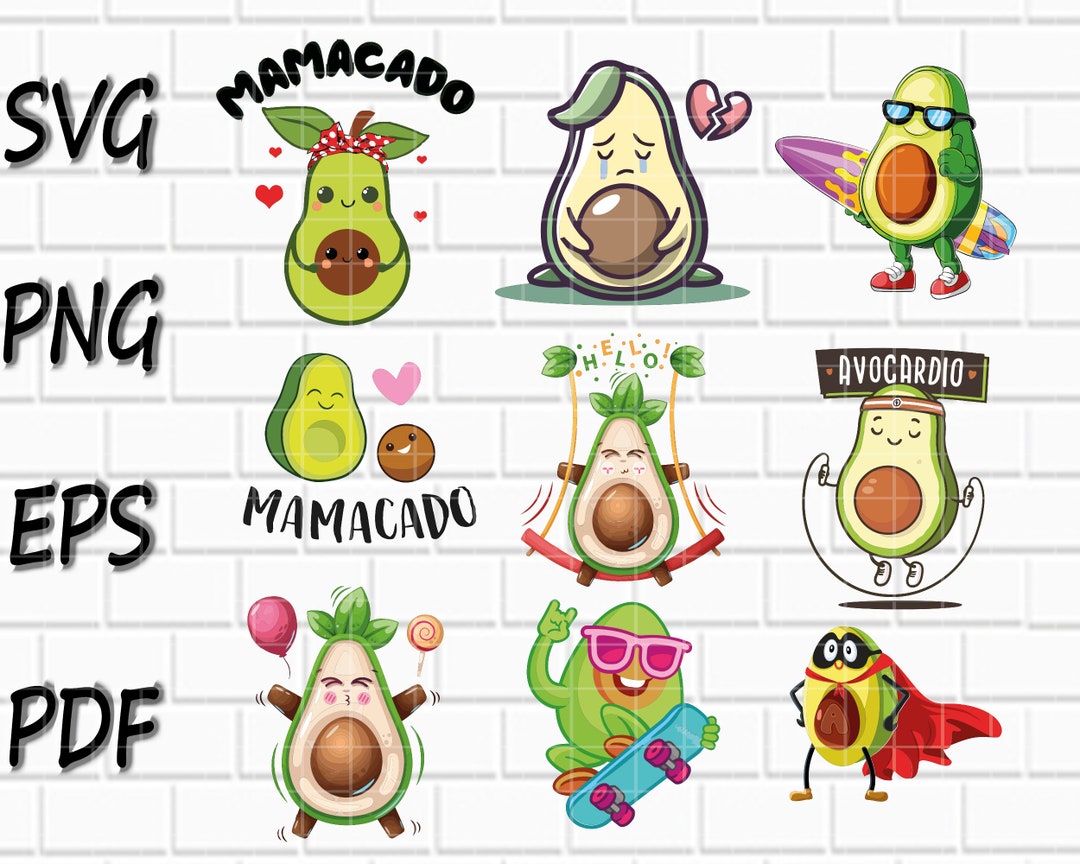 Avacado SVG Avacado PNG Avacado cricut, Avacado vector, Avacado clipart ...