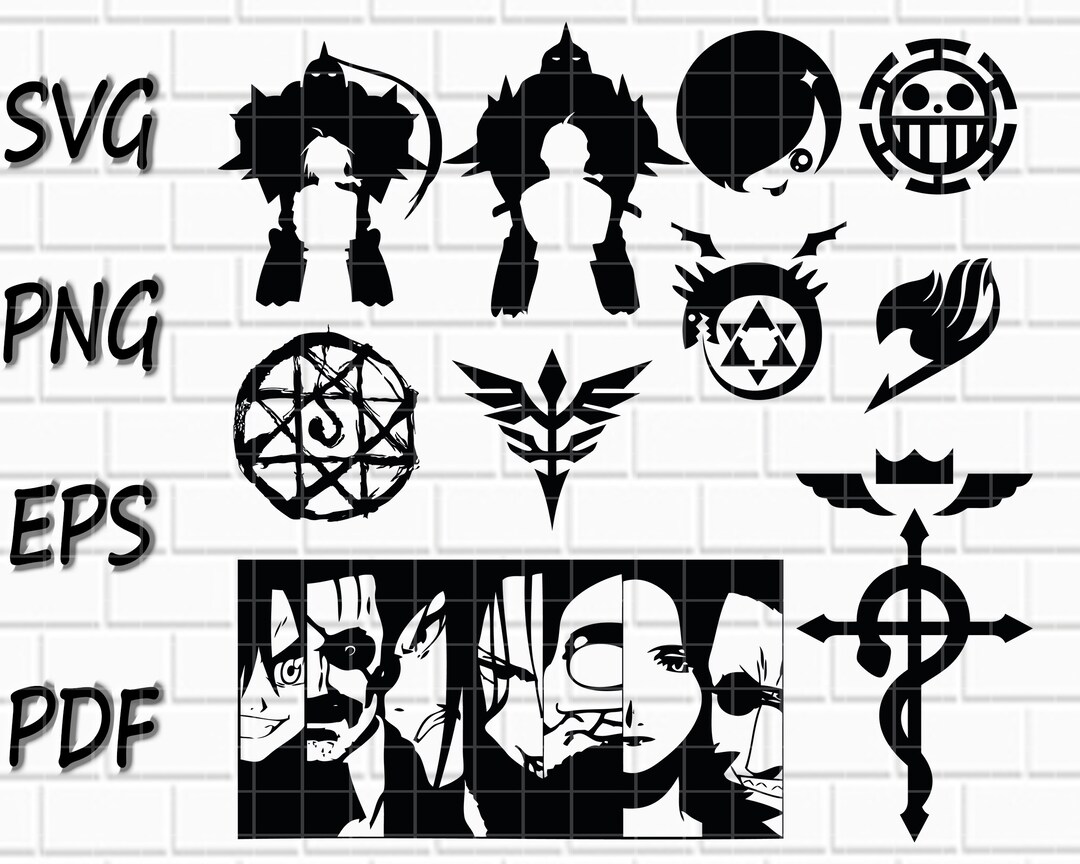 Anime Svg Manga Svg-japanese Svg-anime Logo Anime Vector Anime ...