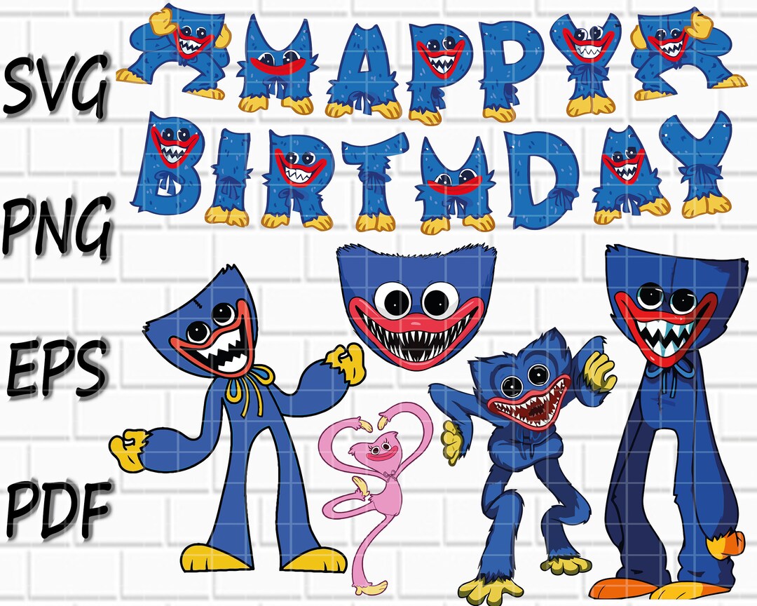 Huggy Wuggy Svg Kissy Missy Svg Poppy Playtime Svg 20 Designs Cutfiles ...