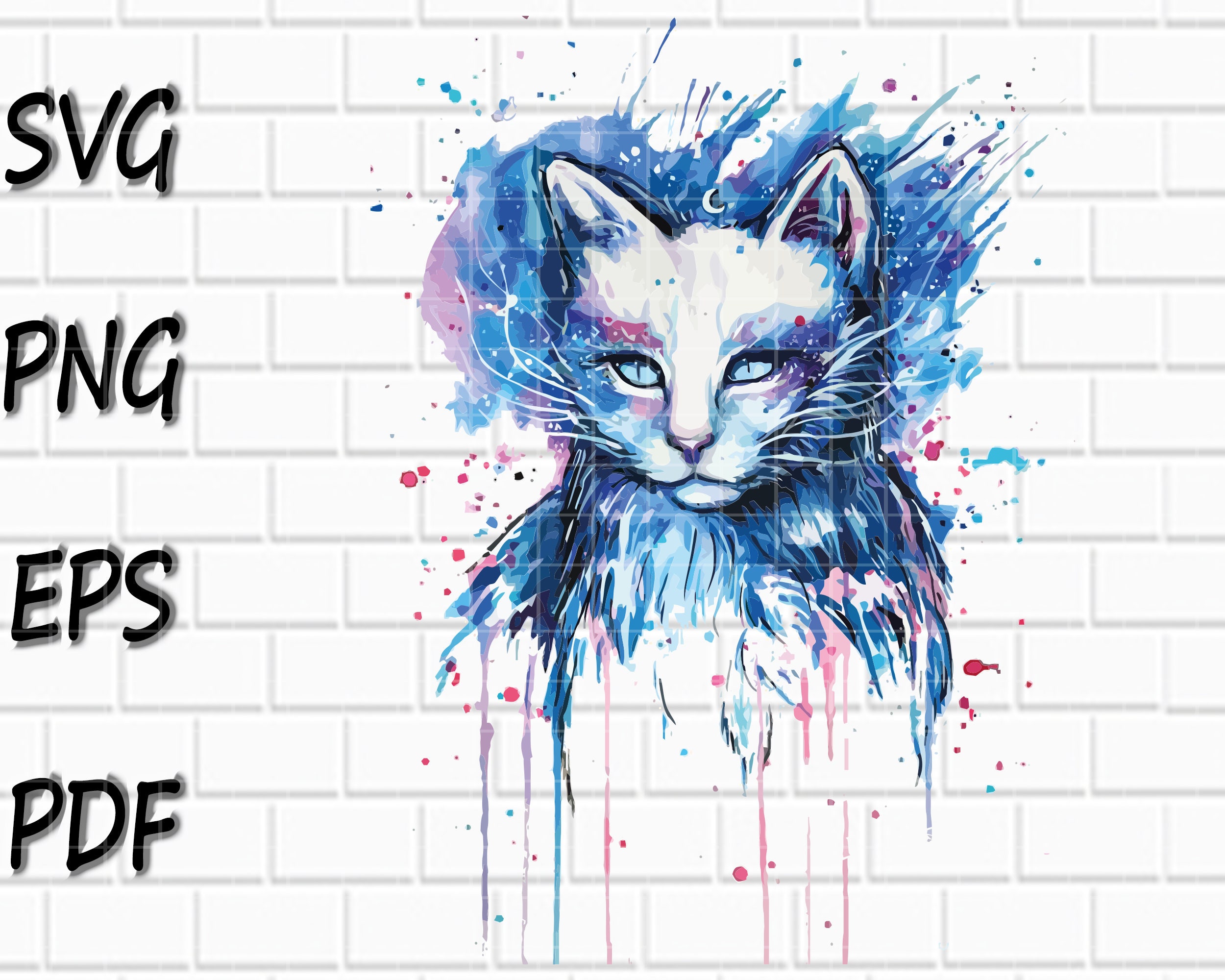 Cat SVG Cat PNG Cat Vector Cat Cricut Cat Cutfiles Animal - Etsy