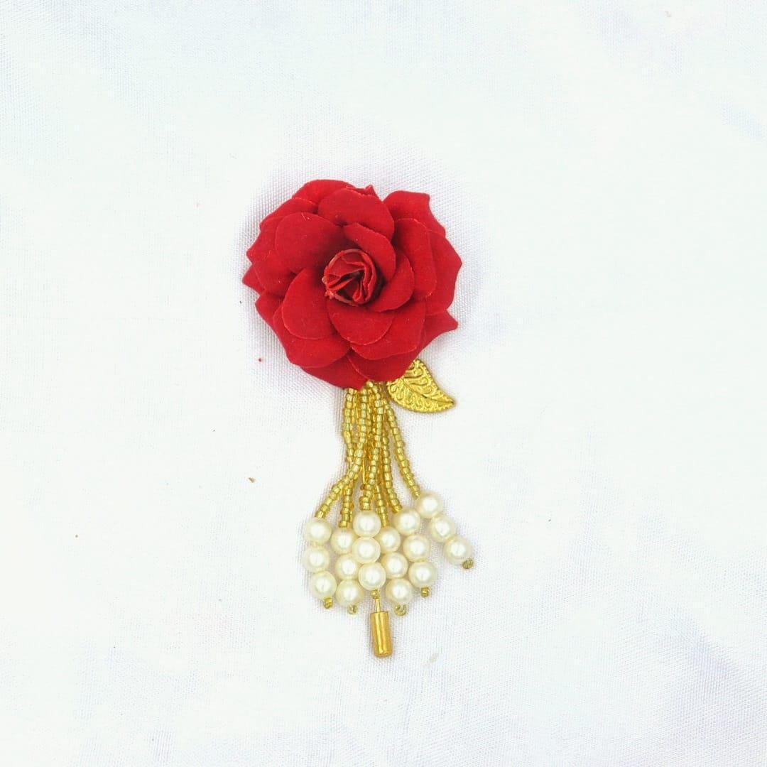 Fancy Rose and Pearl Brooches Bulk Wedding Favour Brooches Gift Haldi ...