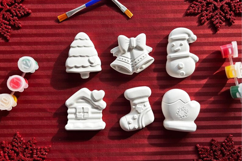 Christmas Plaster Painting Kit | DIY Festive Craft for Kids - Etsy