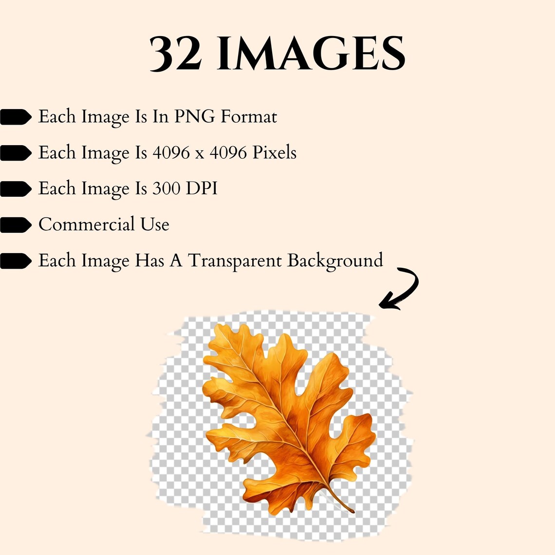 Watercolor Autumn Leaves Bundle, Fall Clipart, Maple Leaf, Oak Leaf ...