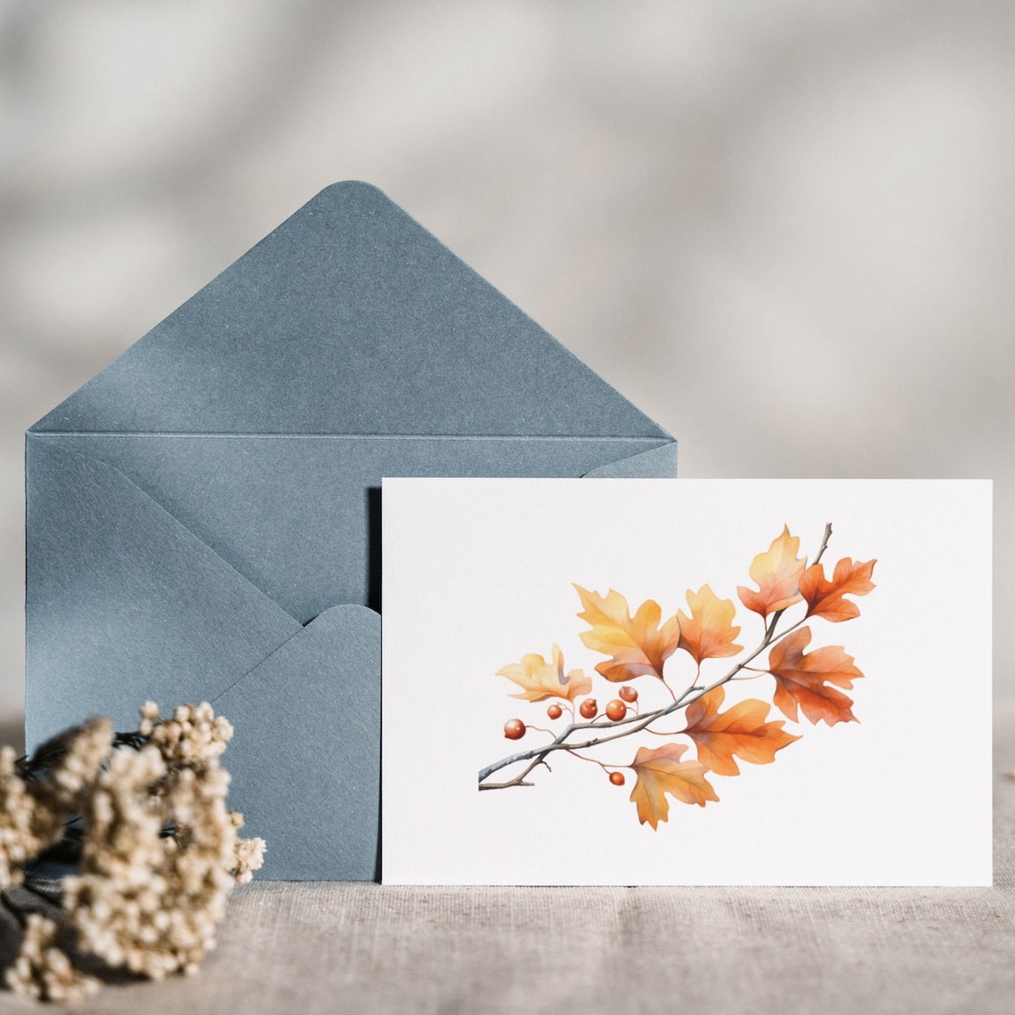 Watercolor Autumn Leaves Bundle, Fall Clipart, Maple Leaf, Oak Leaf ...