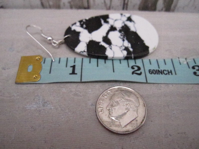 Native American Made White Buffalo Slab Earrings - Etsy