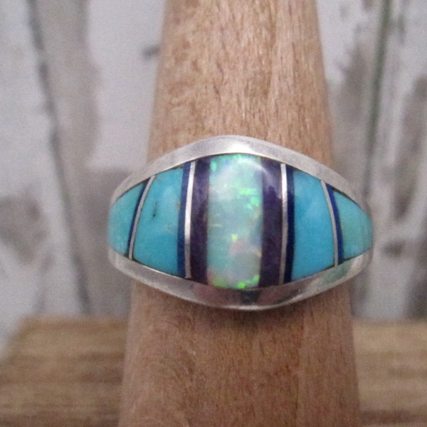 Turquoise Inlay Ring - Etsy