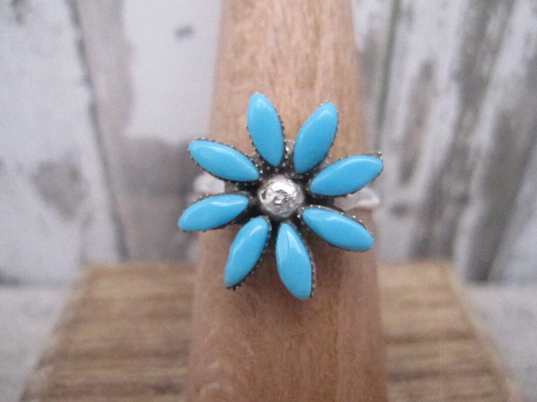 Turquoise Ring Zuni Ring Zuni Turquoise Jewelry Authentic Native ...