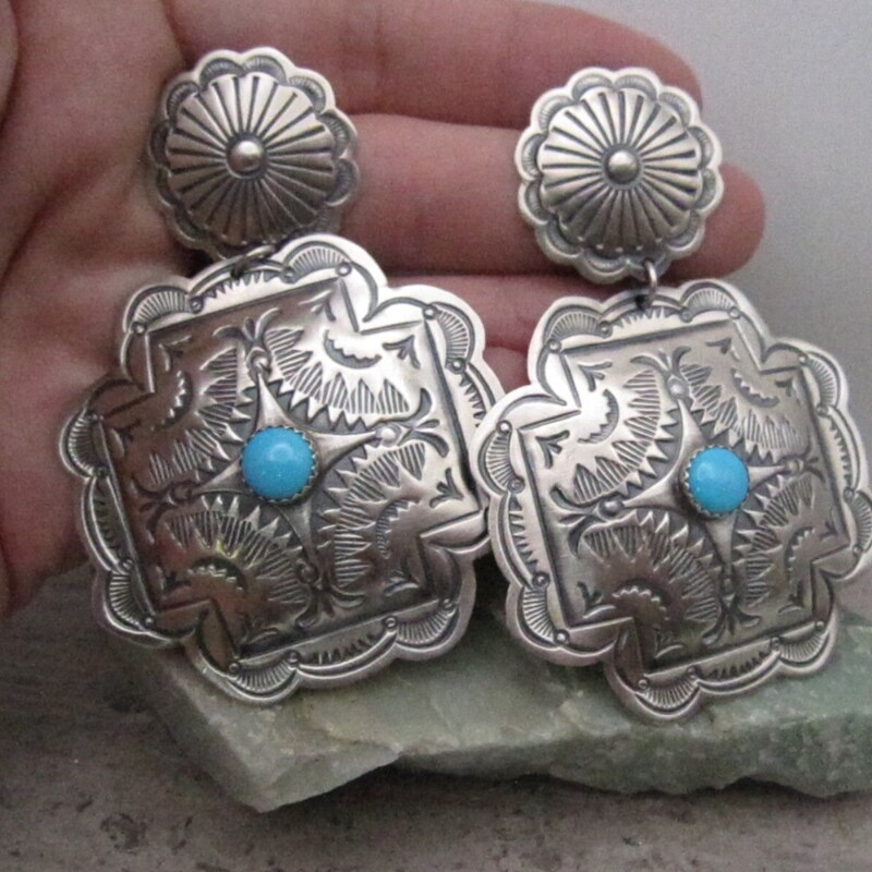 Concho Earrings - Etsy