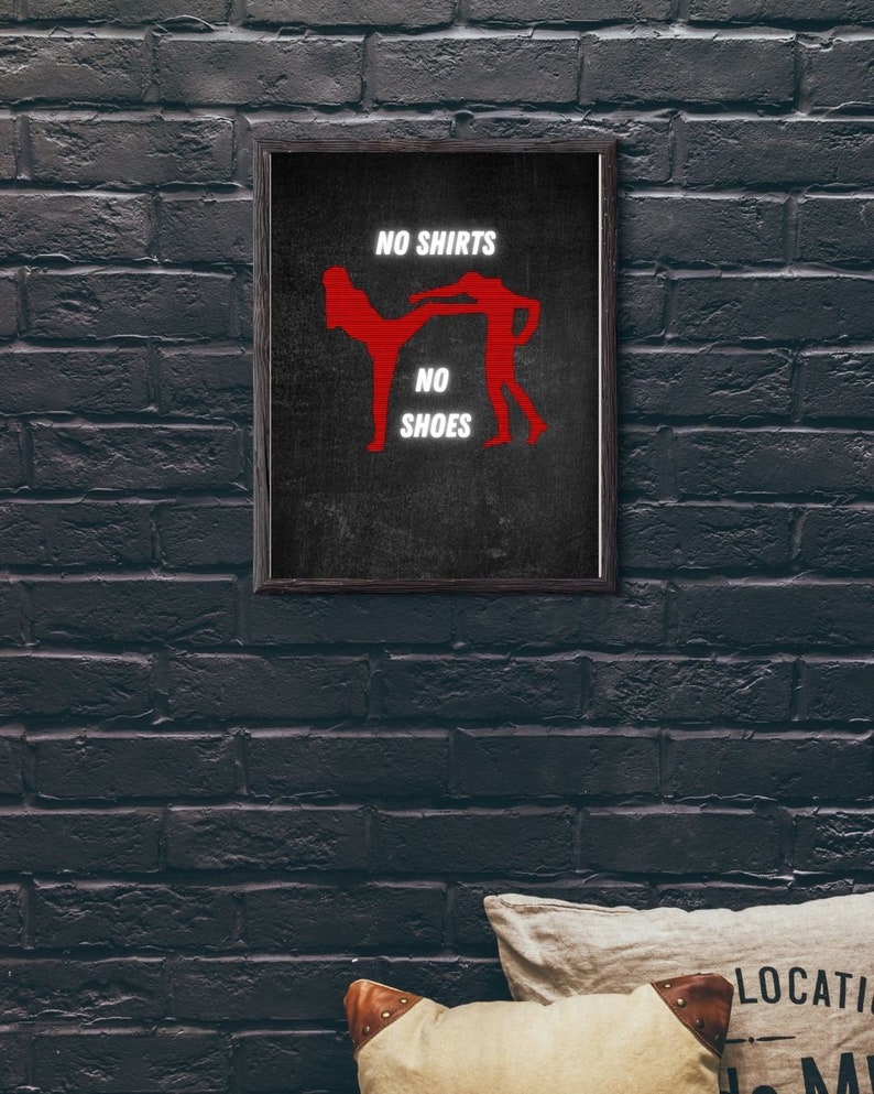 Boxing Lesson Fight Club Wall Art Print | Digital Fight Lesson Room ...