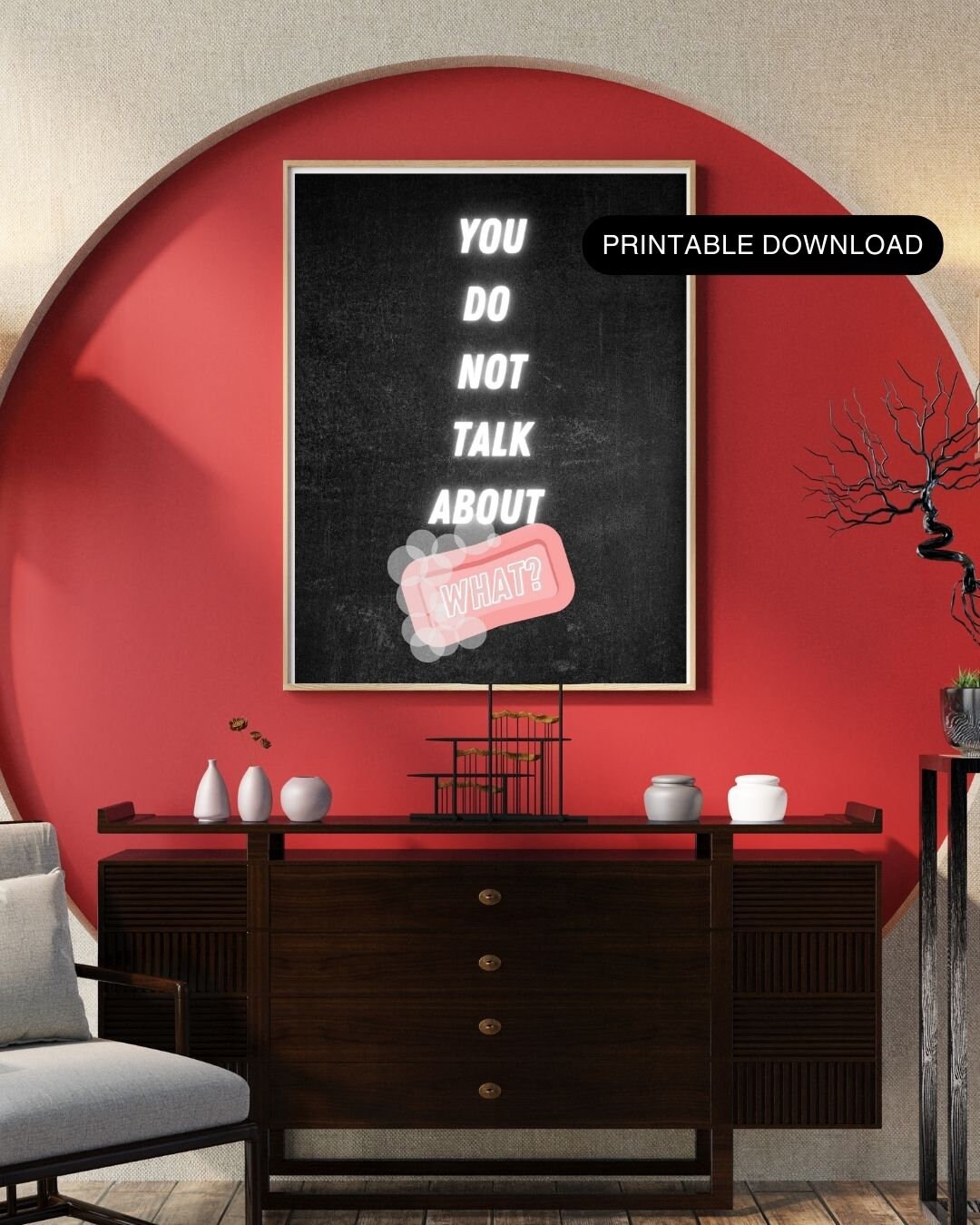 Boxing Lesson Fight Club Wall Art Print | Digital Fight Lesson Room ...