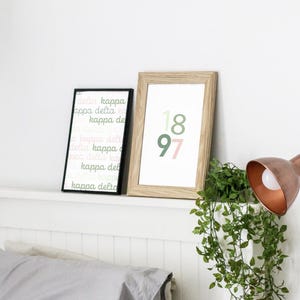 Kappa Delta KD Sorority Print SET for Dorm Room in Sorority House Bid ...