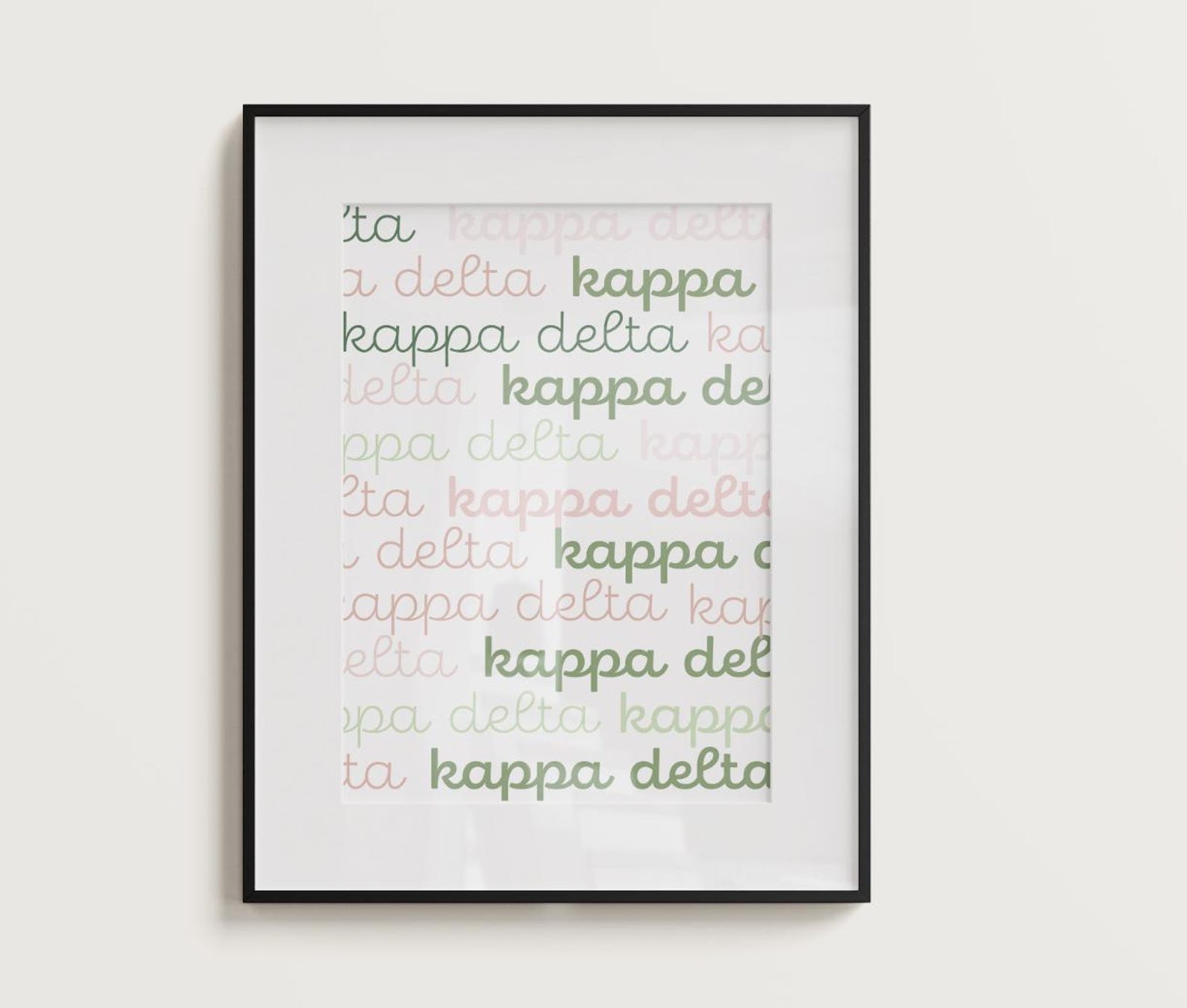 Kappa Delta KD Sorority Print SET for Dorm Room in Sorority House Bid ...
