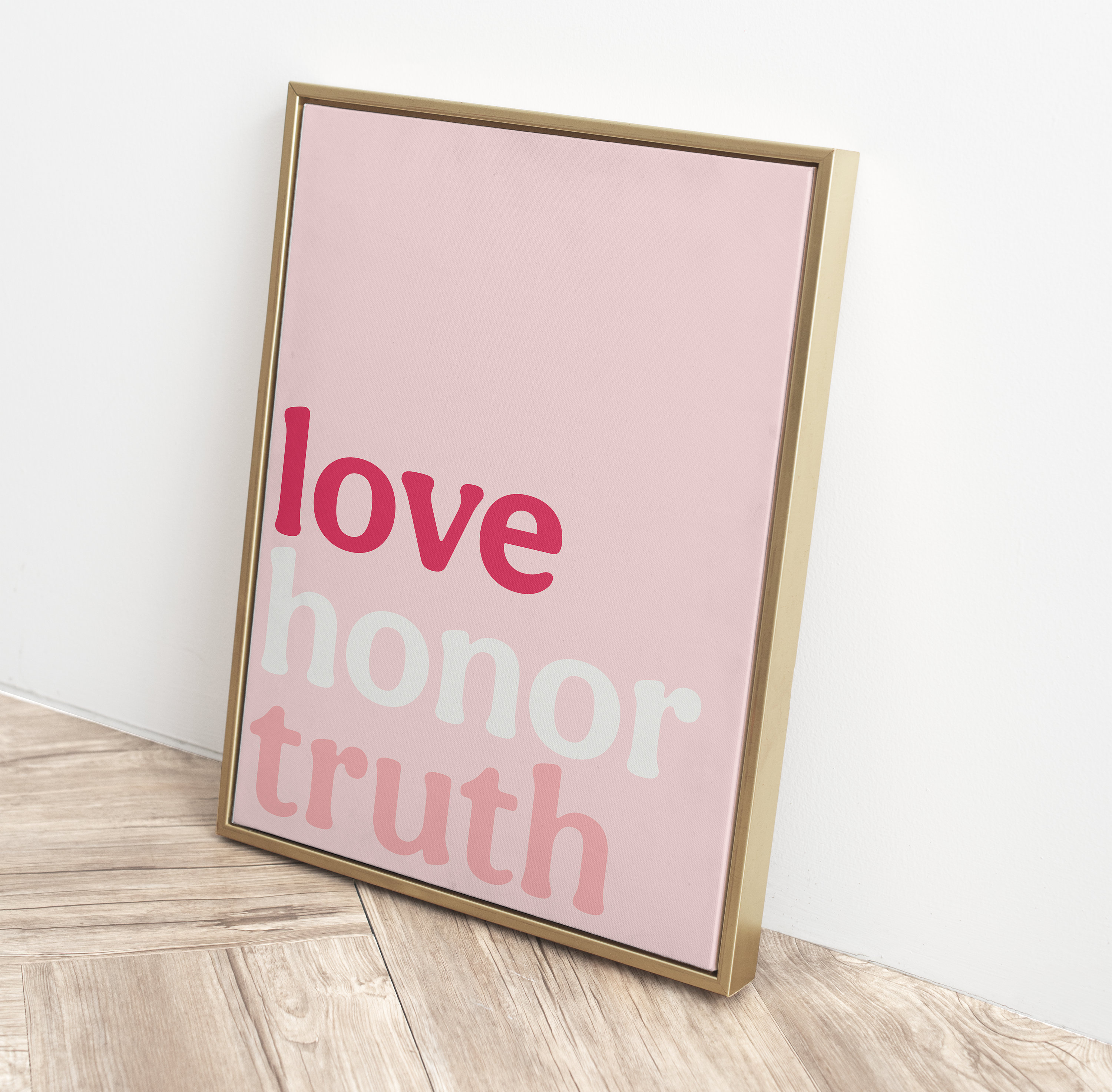 Love Honor Truth Poster Phi Mu Print Big Little Bid Day Gift Sorority ...