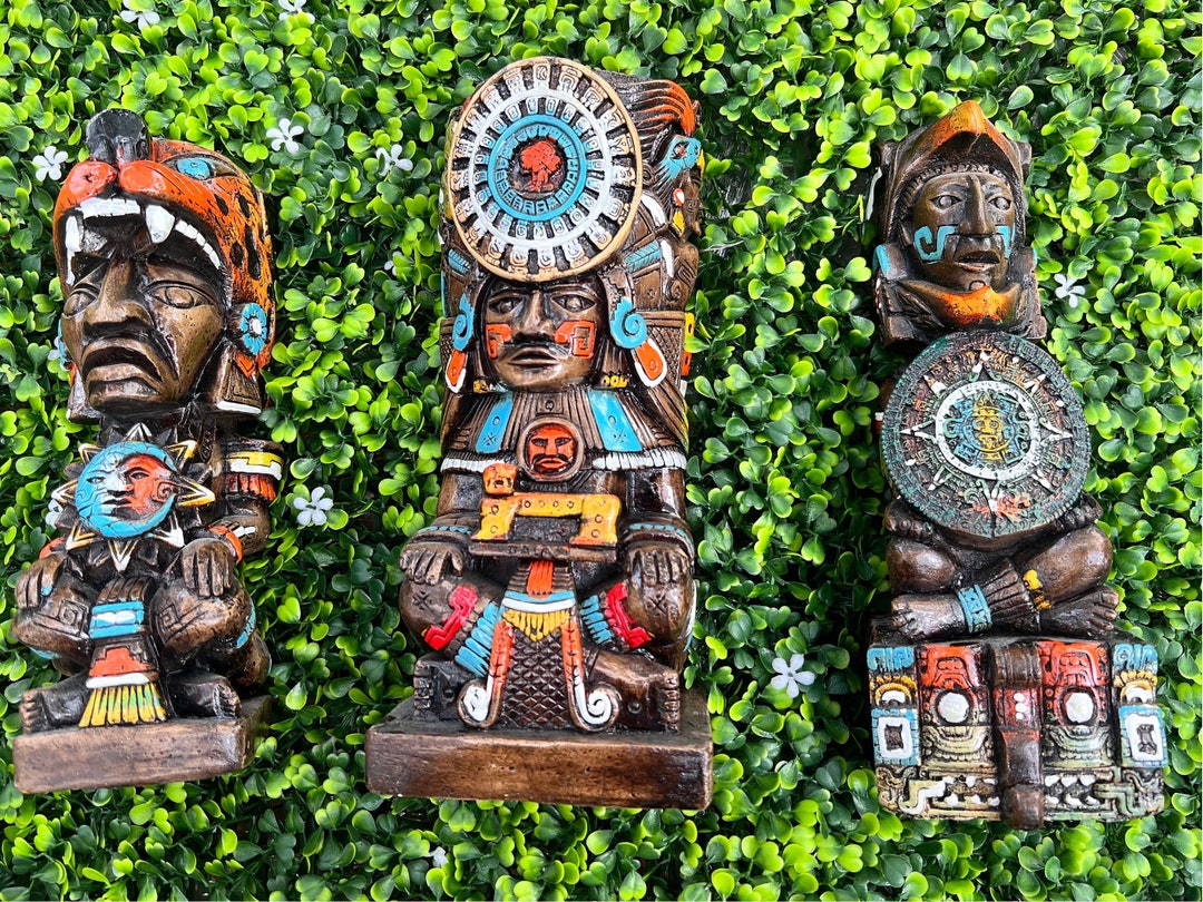 Mayan Mexica Aztec Instant Maya Colorful Statues Culture Collection - Etsy
