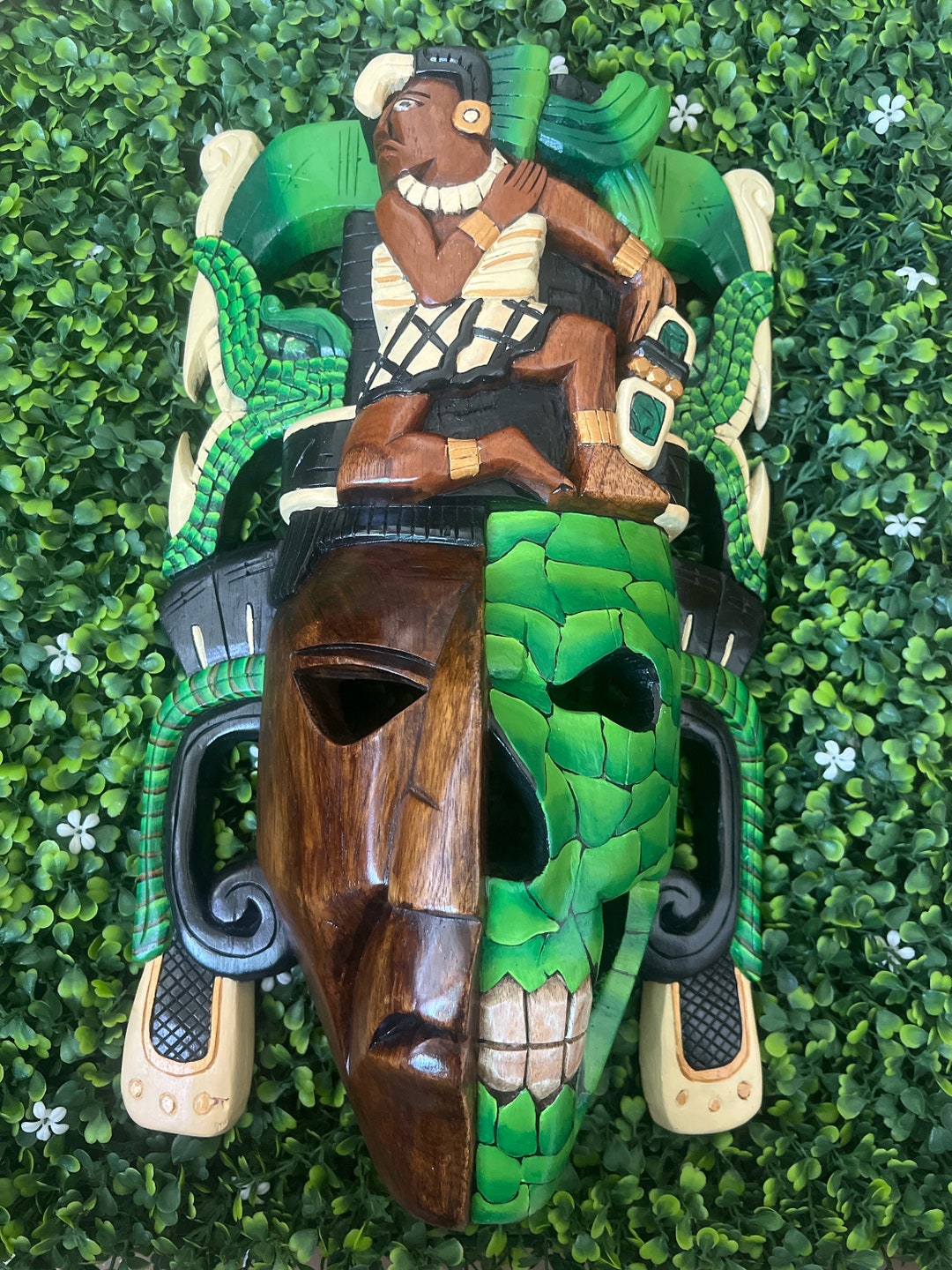 Mayan Aztec Ball Player Kukulcan Quetzalcoatl Warrior Cedar Serpent ...