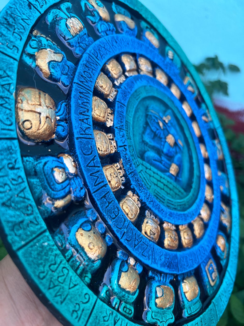 Aztec Mayan Time Carrier Calendar Cement Wall Hanging Calendario Art ...