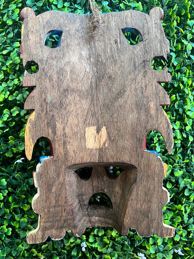Mayan Aztec Eclipse Warrior Cedar Mask Single Piece of Hand Sculpted ...