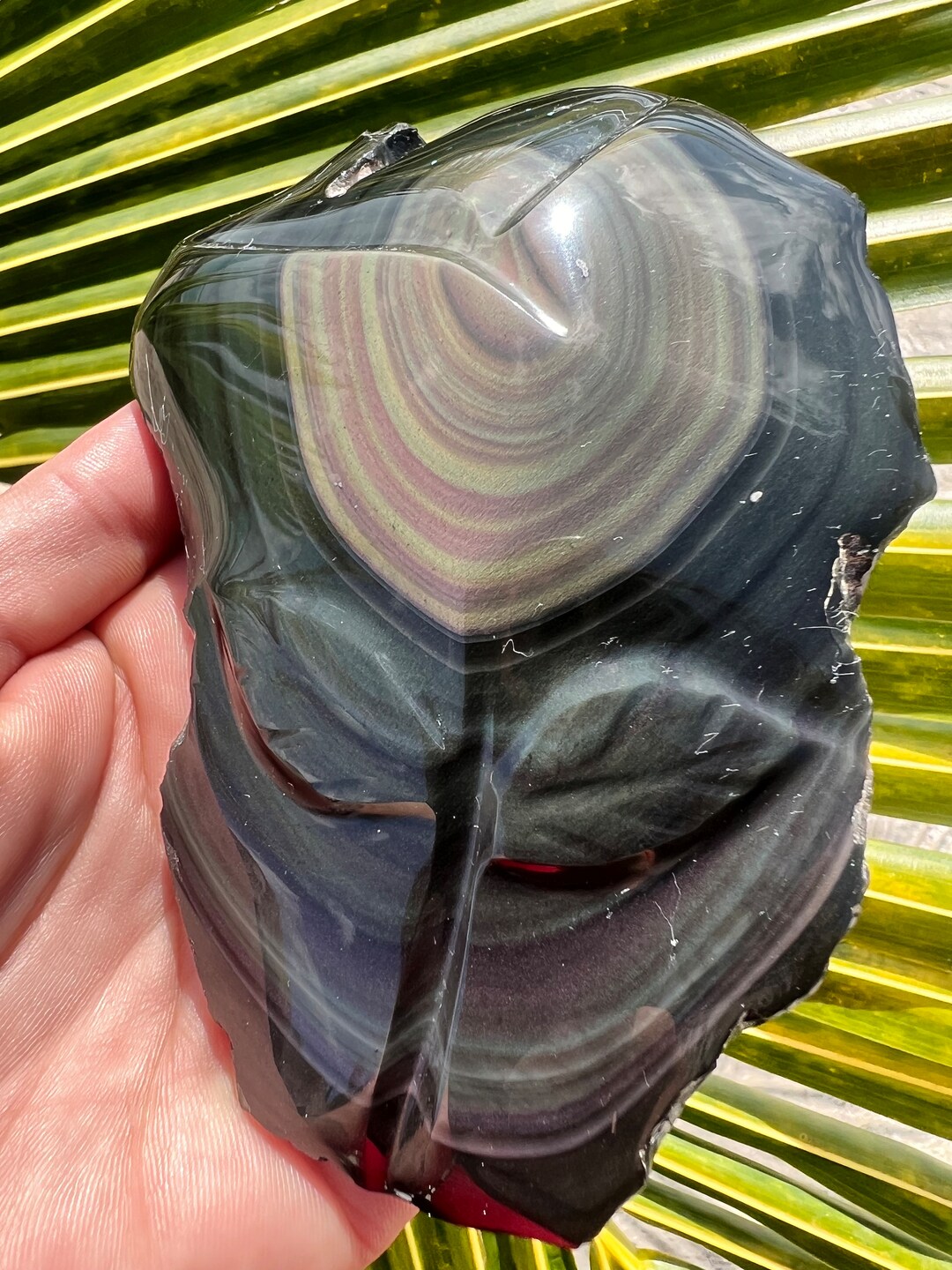 Rainbow Obsidian Flower Spectacular Sculpture Polished Protection ...