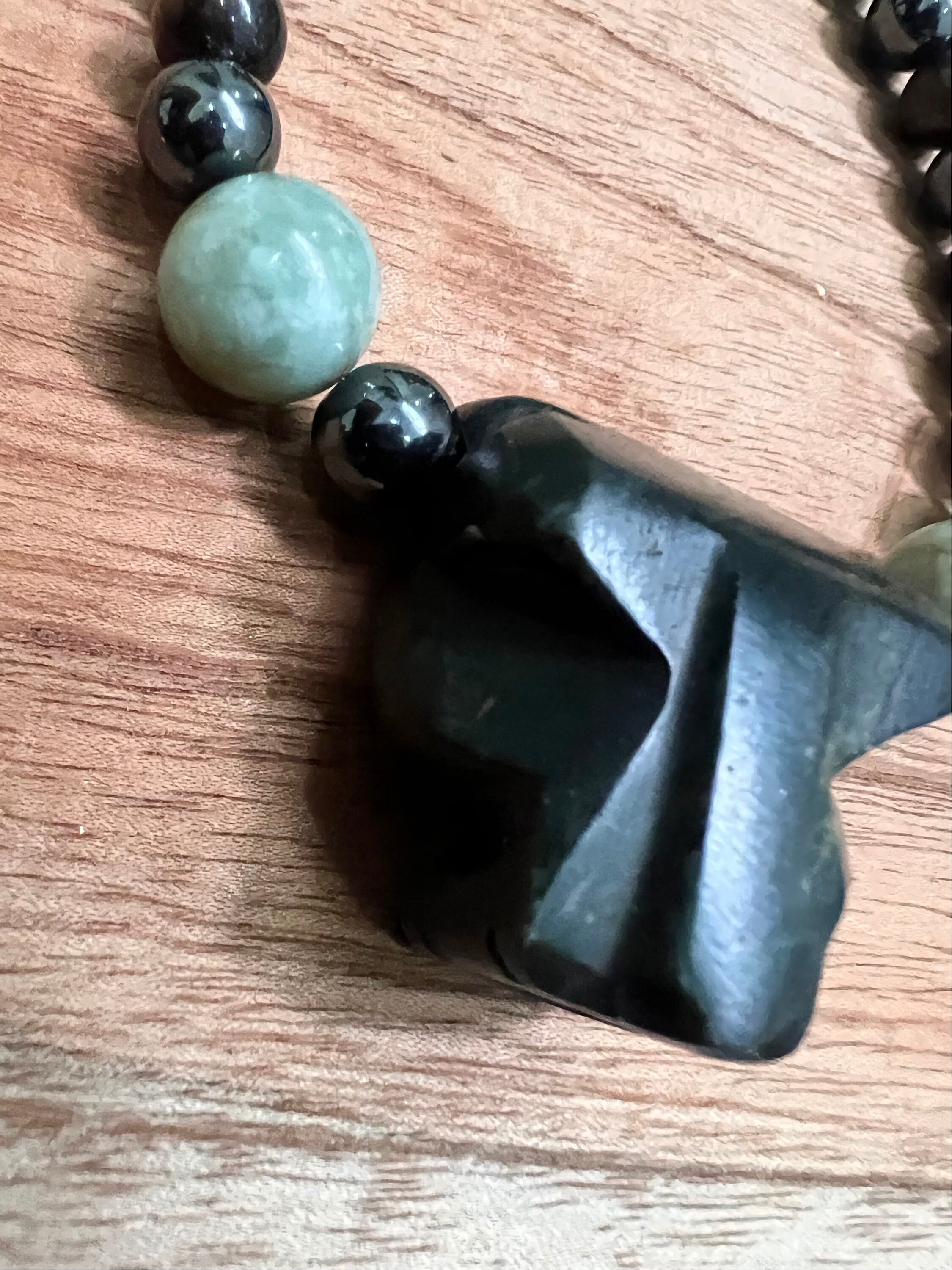 Aztec Mexica Cedar Tiny Maya Mask Mayan Unique Jadeite Jade Hematite ...