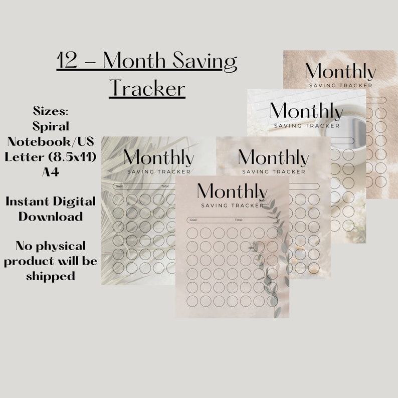 Money Saving Challenge, Savings Tracker Printables, Savings Tracker ...