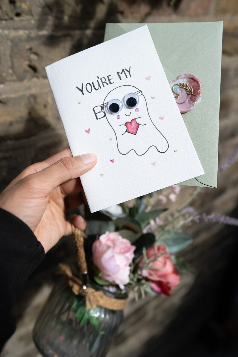 Custom Hand-painted You’re My Boo Card With Wax Seal | Anniversary ...