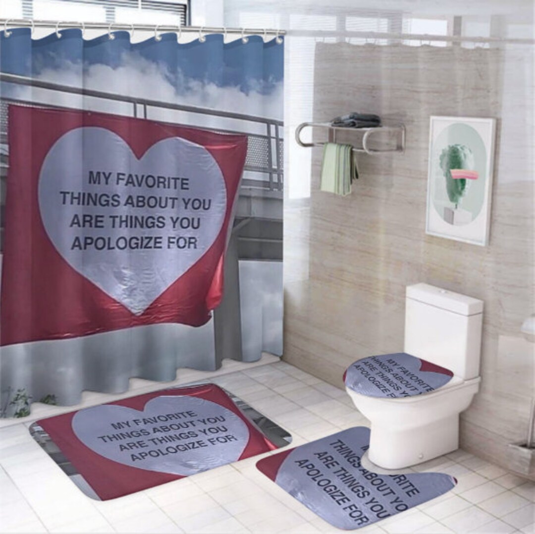Laugh Out Loud: Funny Comic Shower Curtain Adds Humor to Your - Etsy