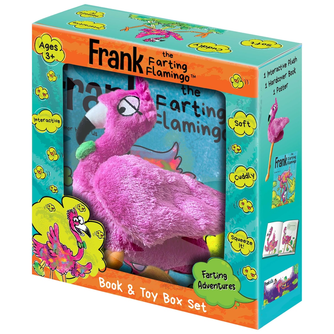 Frank the Farting Flamingo Interactive Toy Book Gift Box Set - Etsy