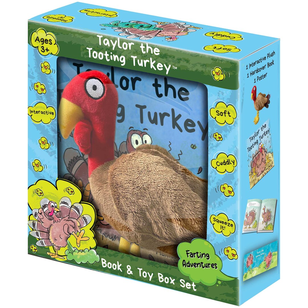 Taylor the Tooting Turkey Interactive Toy Book Gift Box Set - Etsy