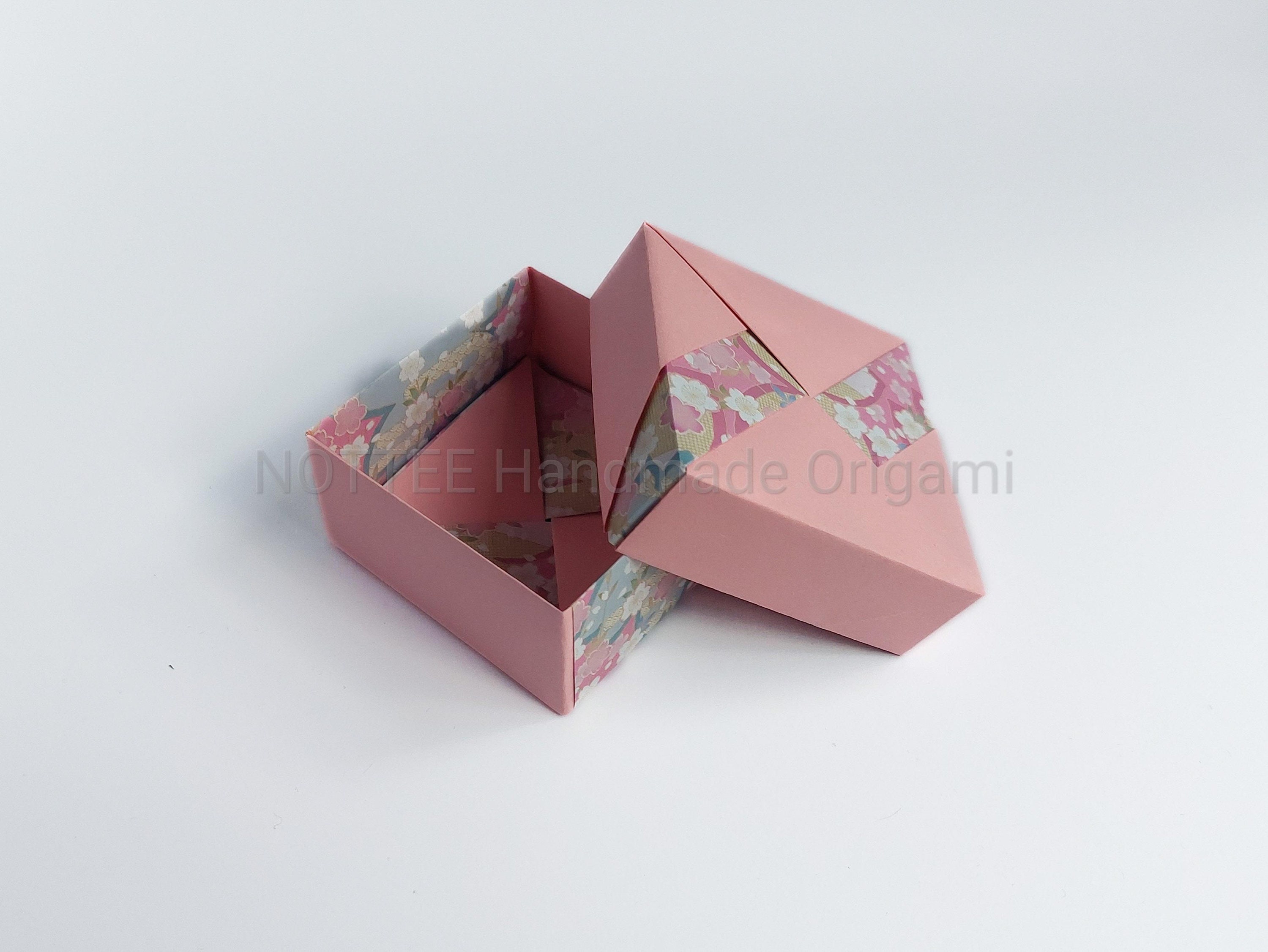 Origami Box With Attached Lid