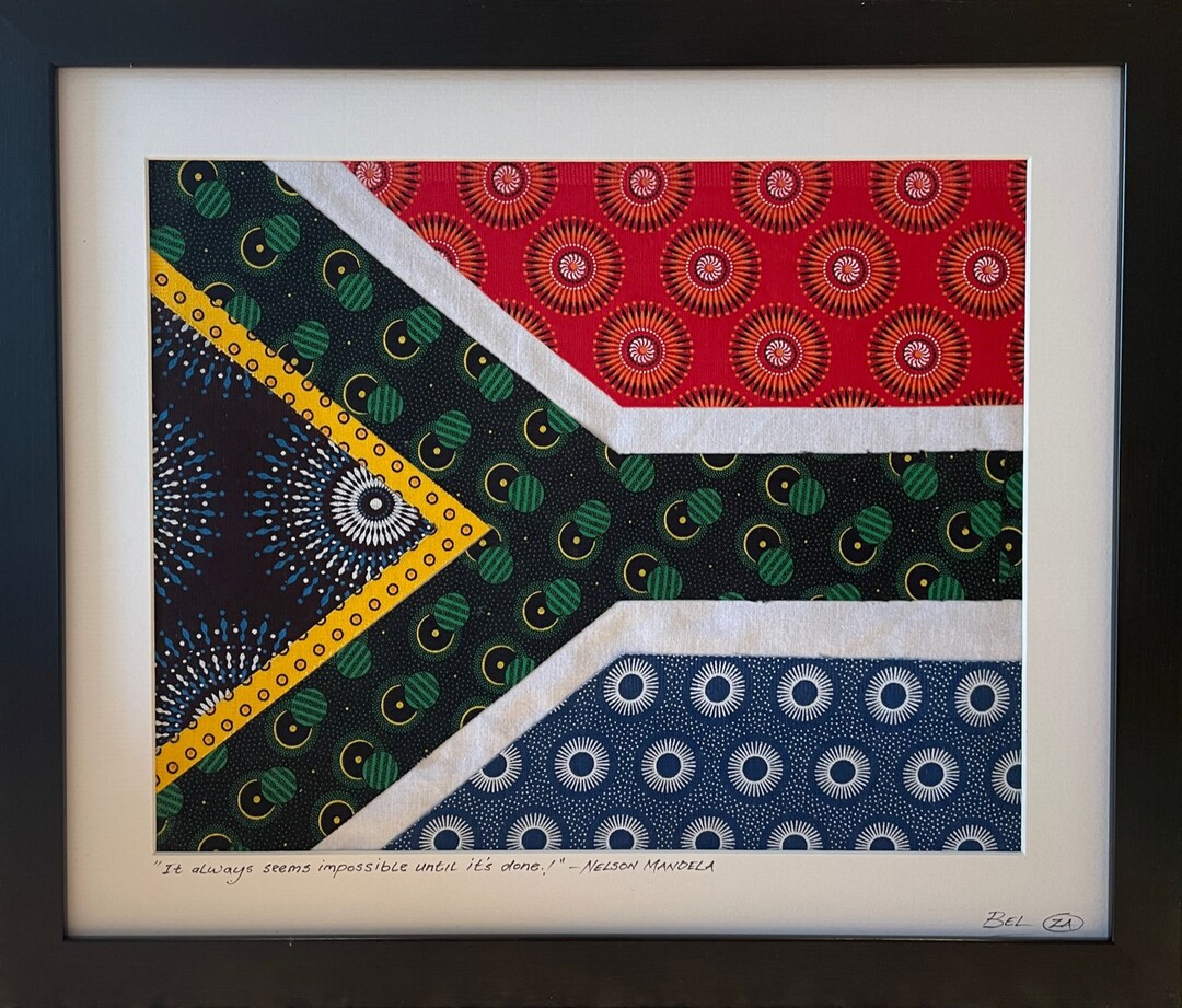 Shweshwe South African Flag - Etsy