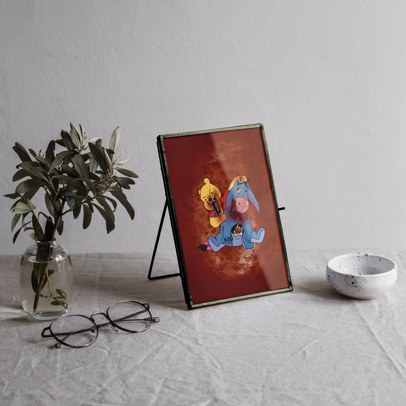 Pooh Bear and Eeyore Zombified Art Print | Home Deco | Wall Art ...