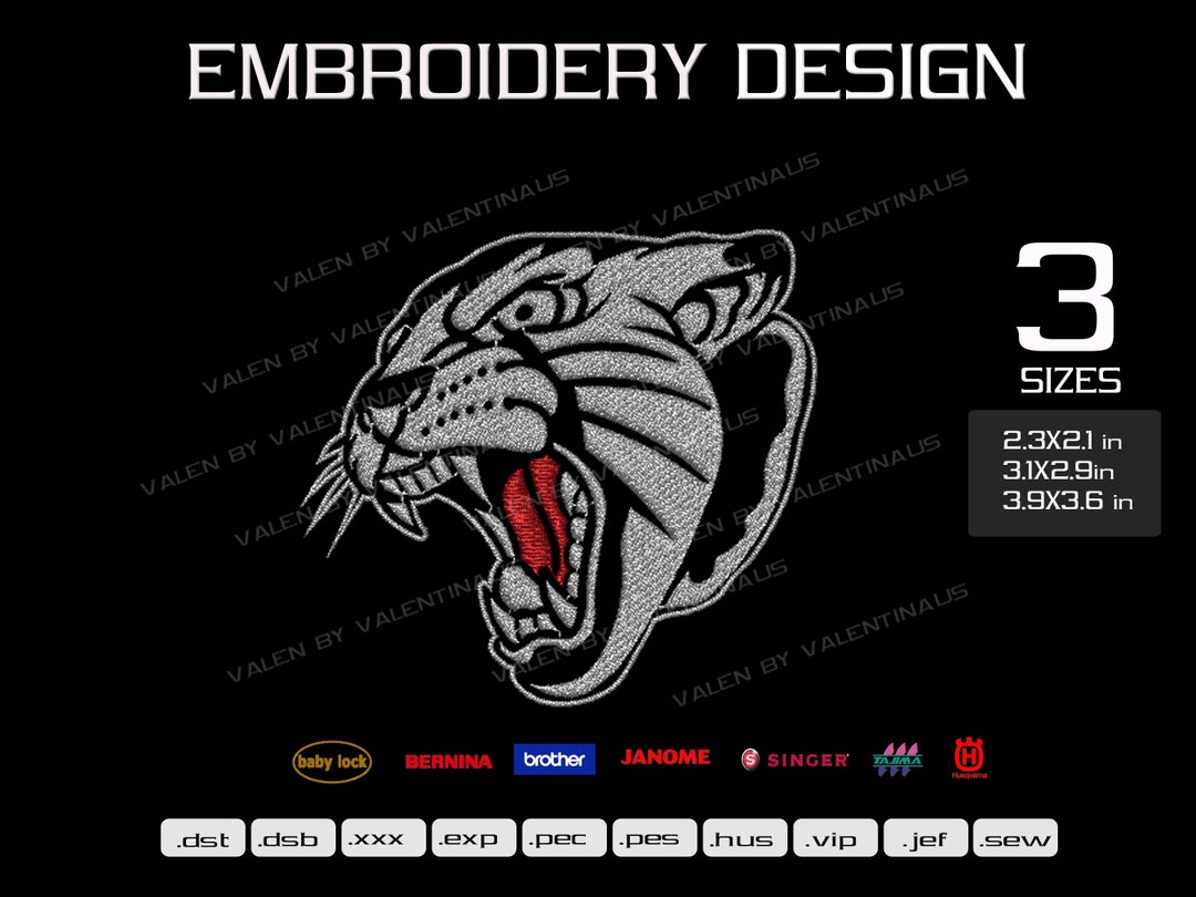 Panther Embroidery Design, American Traditional Tattoo Panther ...