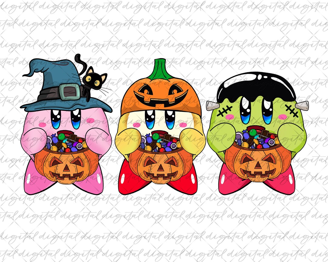 Cute Kirby Halloween Png Kirby Game Png Spooky Season Png - Etsy