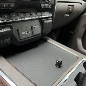 FITS 2019-2023 GMC Sierra Chevy Silverado Console Shield Console Cover ...