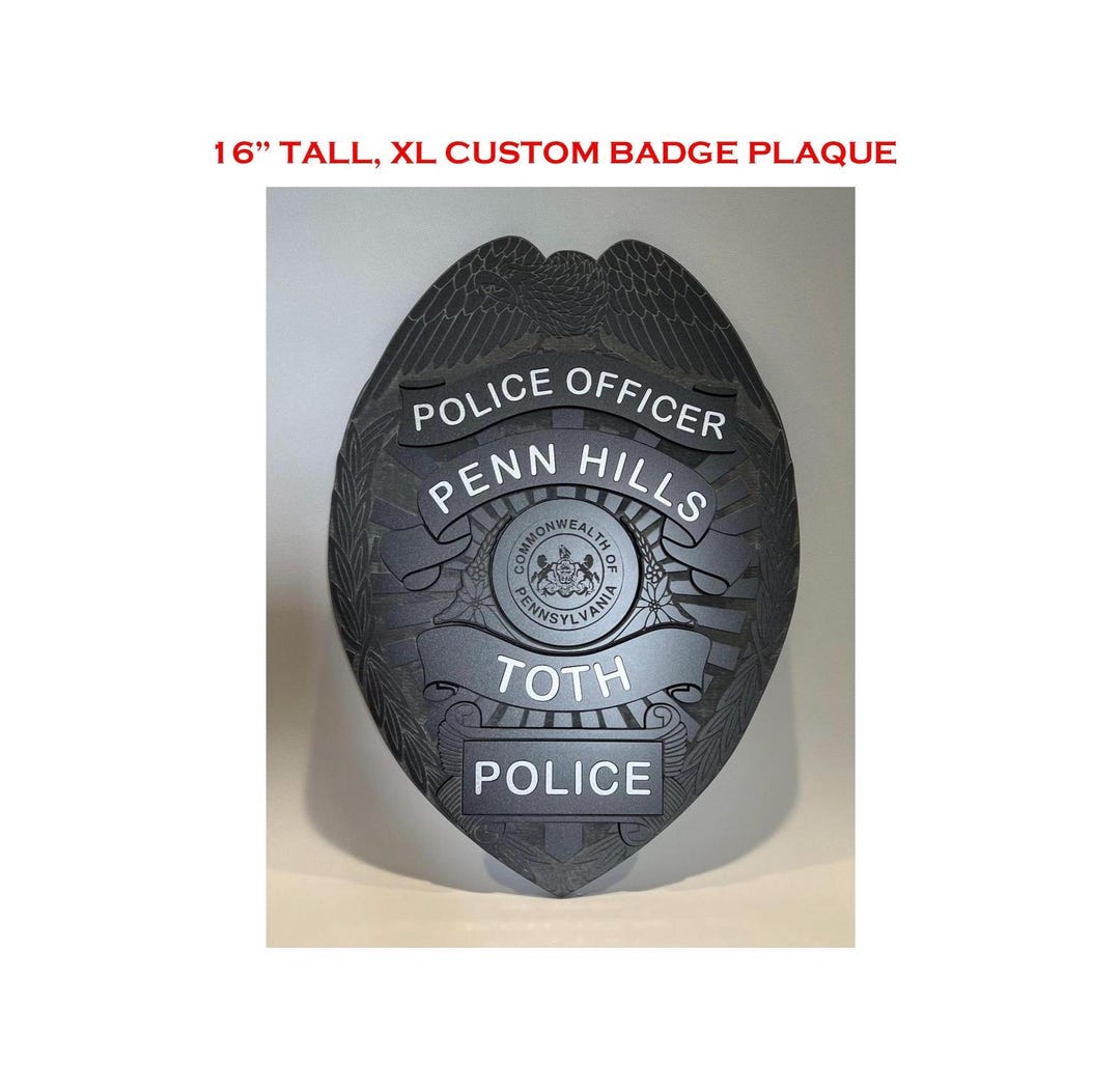 Police Badge Plaque, Police Officer, Police Gift, Cop Gift, Police ...