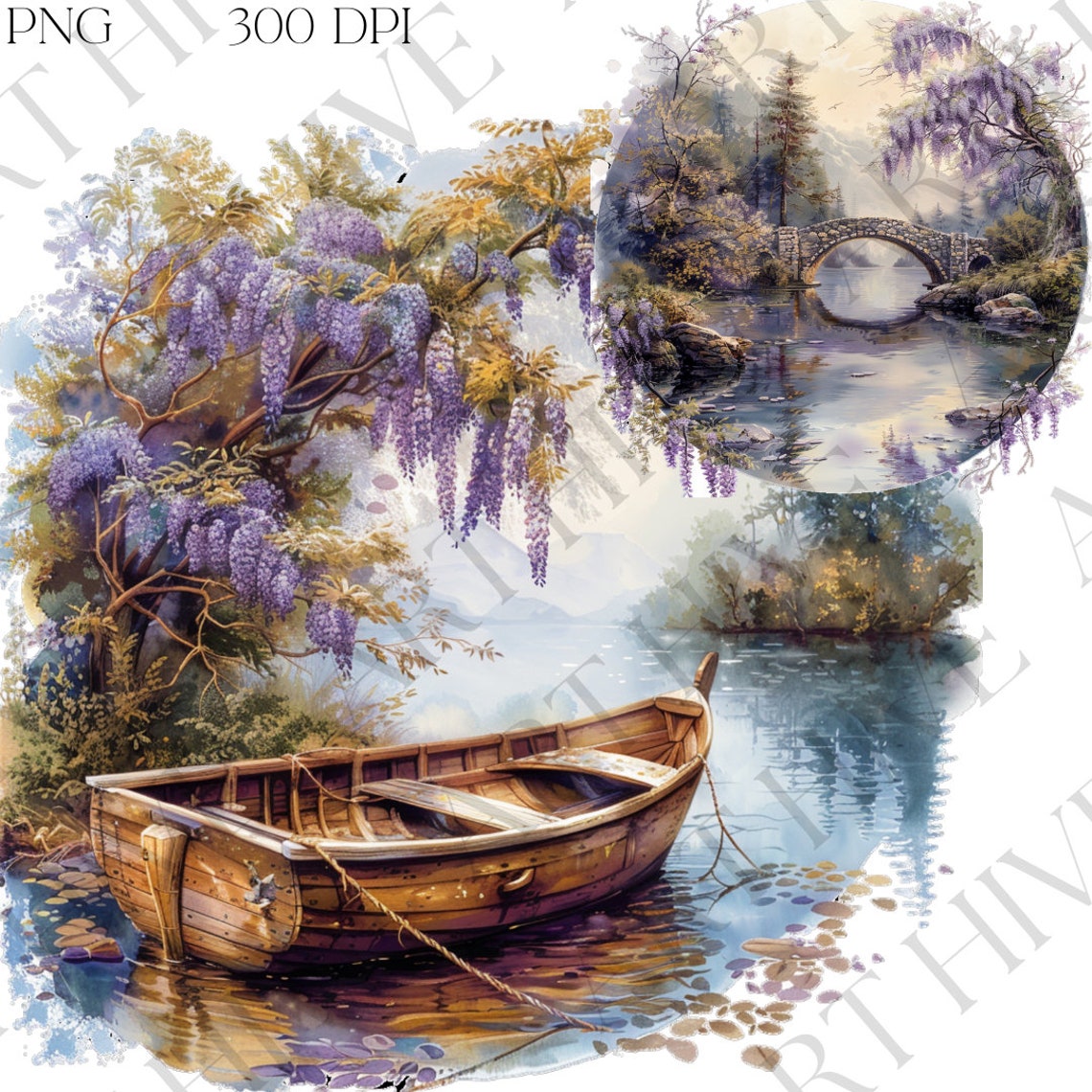 Watercolour Clipart, Water Clipart, Spring Clipart, Clipart Pack ...