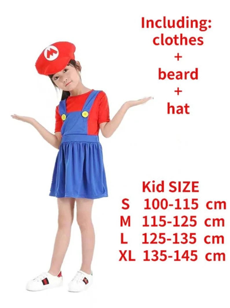 Super Mario Bros Costume Mario Bros Super Mario Boy - Etsy Canada