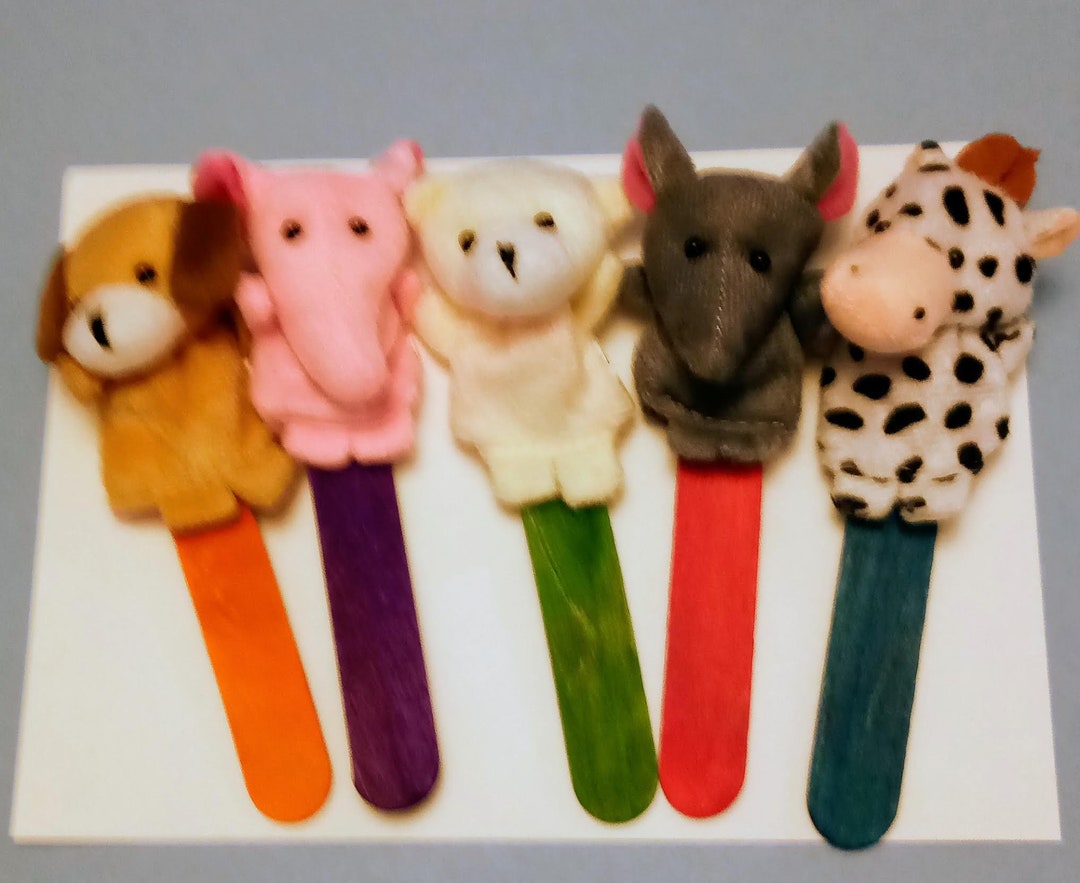5 STICK PUPPETS Non-violent Toys, Puppet Toys, Safe Toys, Boys Toys ...