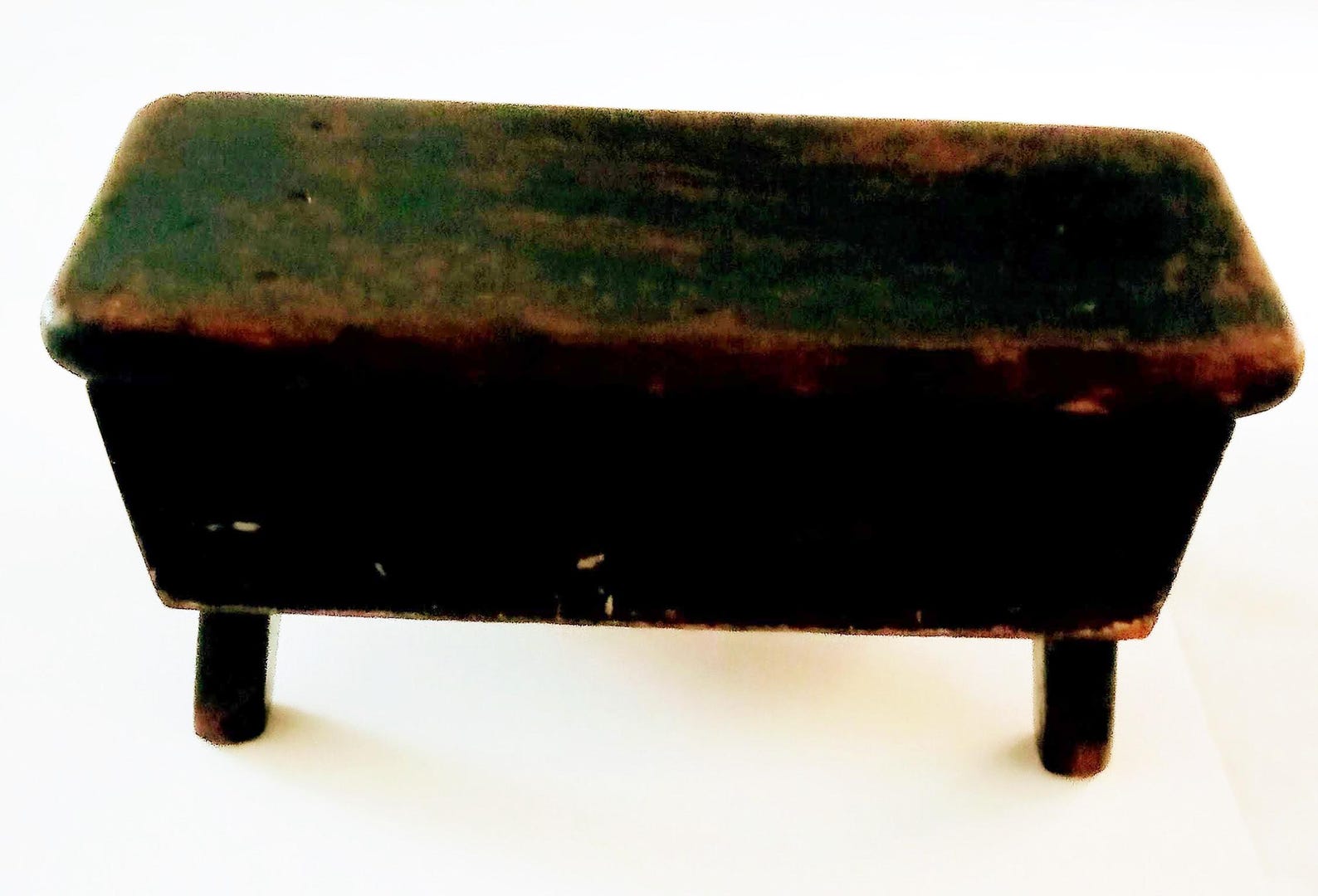 ANTIQUE CRICKET STOOL W Handmade Square Nails Antique Foot Bench ...