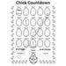 Chicken Chick Countdown PDF Download Coloring Sheet Countdown to Chicks ...