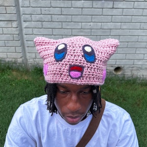 Kirby Inspired Y2K Beanie - Etsy