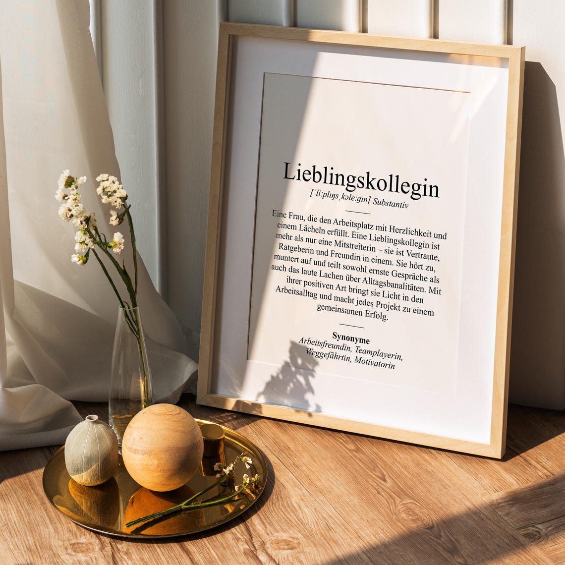 Definition of Favorite Colleague (duden Style) | Digital Print File ...